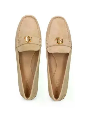 Ralph Lauren Logo-plaque Suede Loafers