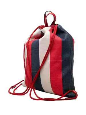 Gucci Sylvie Baiadera Web Drawstring Backpack