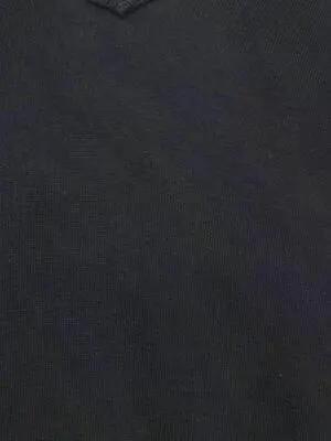 Polo Ralph Lauren Navy Cotton V-neck Sweater