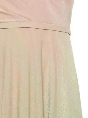 ALLURE Glitter-effect V-neck Maxi Dress