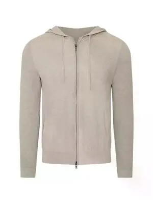 PYA Zip-up Knitted Hoodie - Neutrals