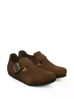 BIRKENSTOCK London Buckle-fastening Suede Shoes
