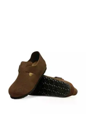 BIRKENSTOCK London Buckle-fastening Suede Shoes