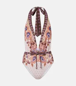 ALEXANDRA MIRO Willow Printed One-piece Swimsuit - Multicoloured