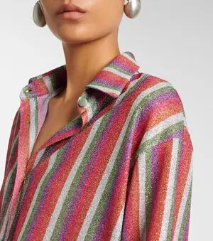 Oseree Lumiere Striped Shirt