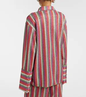 Oseree Lumiere Striped Shirt