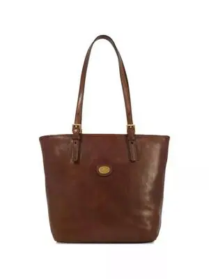 THE BRIDGE Leather Tote Bag - Brown