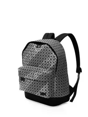 Issey Miyake Geometric Panelled Backpack - Grey