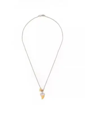 VIVIENNE WESTWOOD Shark Tooth Pendant Necklace - Silver