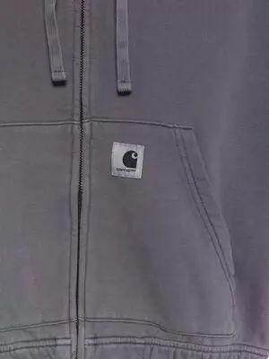Carhartt Work In Progress Logo-patch Zip-up Hoodie