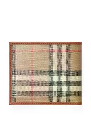 Burberry Check Bifold Coin Wallet