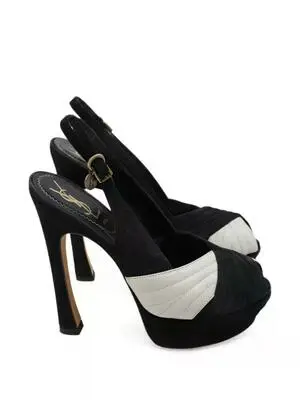 Saint Laurent Peep-toe Slingback Sandals