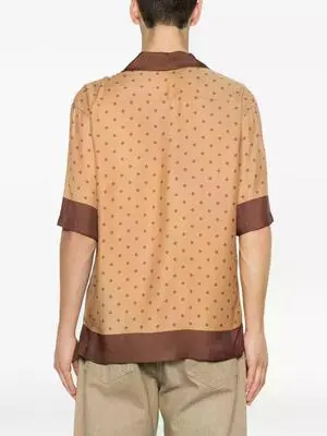 Sandro Monogram-pattern Shirt - Neutrals