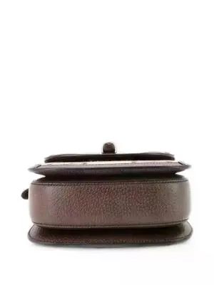 Gucci Bamboo 1947 Jumbo Gg Canvas Mini Crossbody Bag - Brown