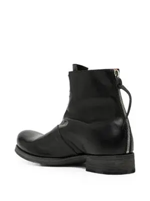 MA+ Staple Detail Back-zip Boots