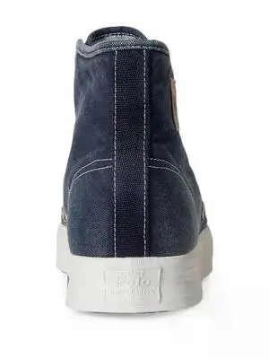 Polo Ralph Lauren High-top Canvas Lace-up Sneakers