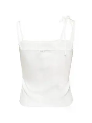 Mardi Mercredi Eyelet Detail Ribbon Sleeveless Top