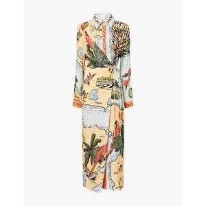 Farm Rio Printed Woven Midi Dress - Multi
