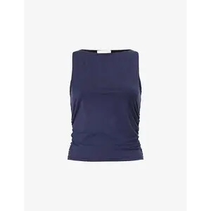 REFORMATION Knit Stretch-jersey Two-piece Top And Skirt Set - Midnight