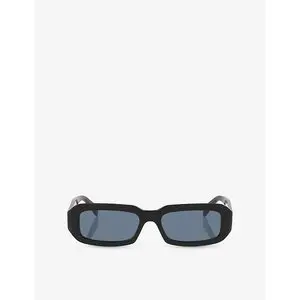 Celine Rectangle Frame Acetate Sunglasses - Black