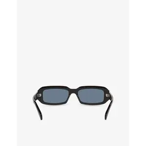 Celine Rectangle Frame Acetate Sunglasses