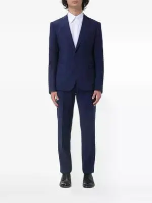 Emporio Armani Single-breasted Virgin-wool Suit - Blue
