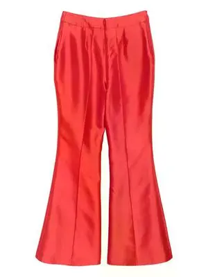 MACGRAW Crimson Silk Trousers