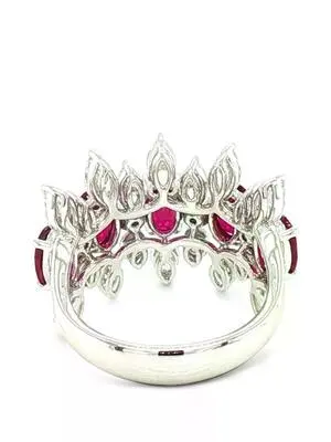 HYT JEWELRY Ruby And Diamond Band Ring