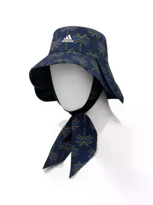 Adidas Palm Tree Print Bucket Hat - Blue
