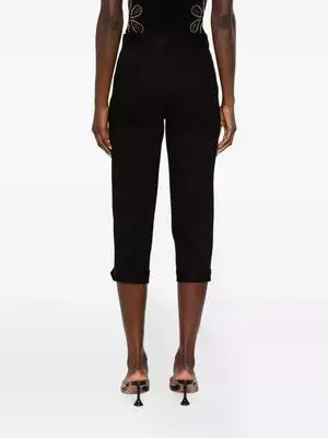 Sandro Pintuck Detail Cropped Trousers