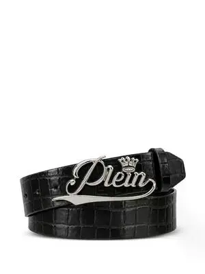 Philipp Plein Leather Belt King Cocco