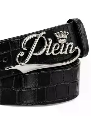 Philipp Plein Leather Belt King Cocco