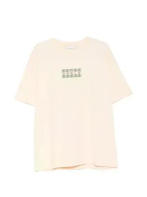 Drole De Monsieur Embroidered-logo T-shirt - Neutrals