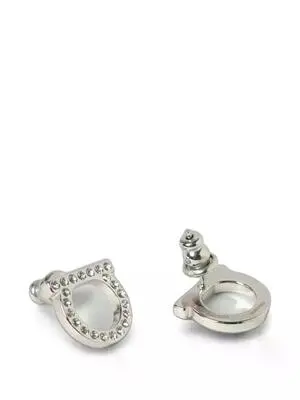 FERRAGAMO Gancini Crystal-embellished Earrings