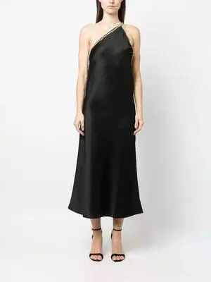 Dodo Bar Or One-shoulder Midi Dress With Crystal Embellishment
