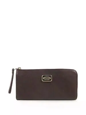 TOD'S Logo-plaque Wallet - Purple