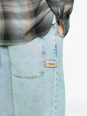 REPLAY Acid Wash Denim Shorts