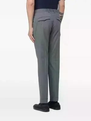 PT TORINO Tailored Pressed-crease Trousers - Grey