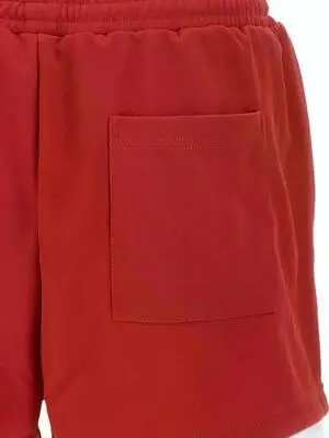 Sporty & Rich Embroidered Logo Contrast Trim Shorts