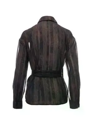 Liu Jo Paisley Print Belted Shirt