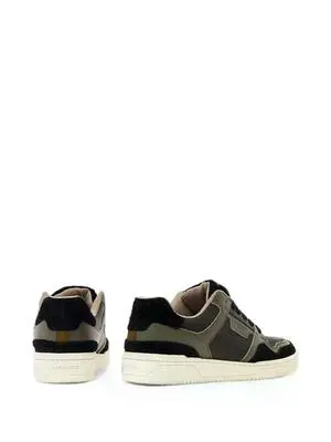 ALLSAINTS Panelled Leather Low Top Sneakers