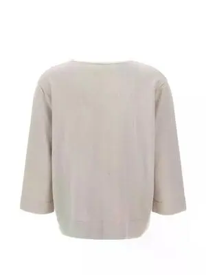 KANGRA Ribbed-trim Crew-neck Top