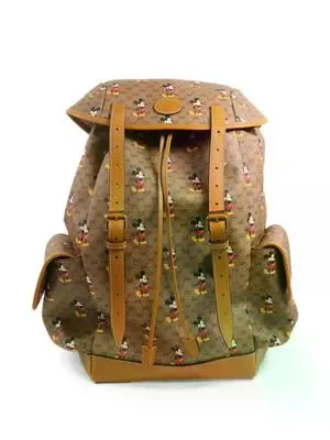 Gucci Disney Gg Supreme Canvas Backpack - Brown
