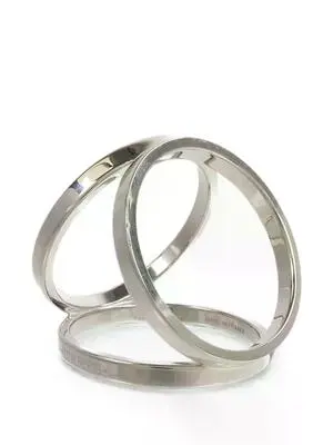 Hermès Trio Scarf Ring In -tone Metal - Silver