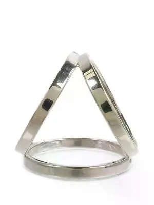 Hermès Trio Scarf Ring In -tone Metal - Silver