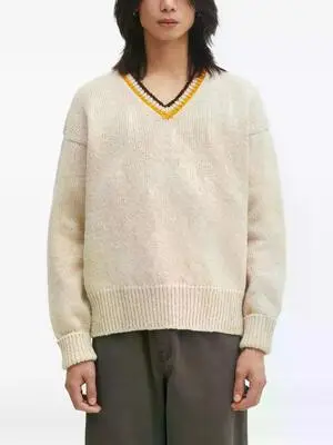Visvim V-neck Chunky Knit Sweater