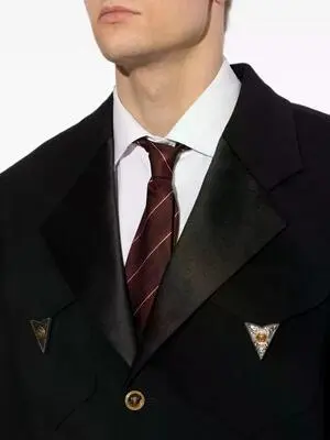 TOM FORD Diagonal-stripe Silk Tie - Red
