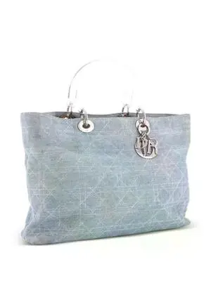 Dior Lady Large Satchel Bag - Blue