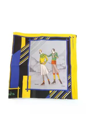 Hermès Aux Sports D'hiver Scarf - Black