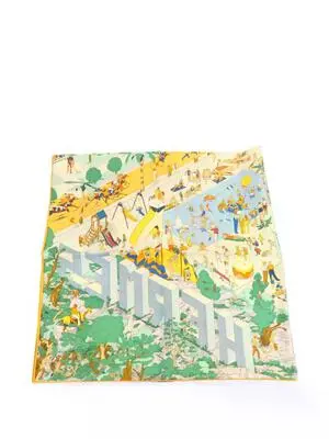 Hermès Graphic-print Silk Scarf